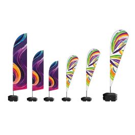 Double-Sided Feather Flags | Printed Both Sides | UK Made