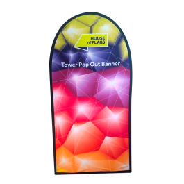 Tower Pop-Out Banners | Maximum Height, Outdoor Visibility