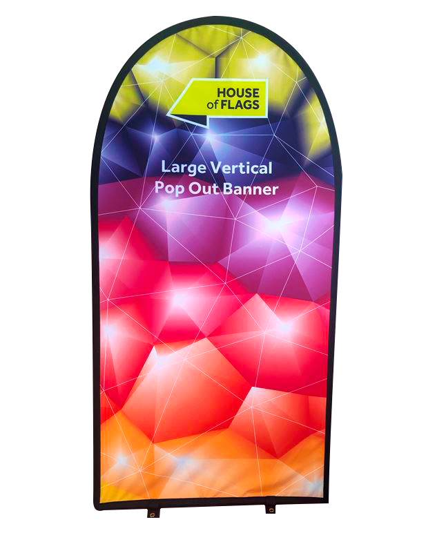 Horizontal Outdoor Pop Out Banners | House of Flags
